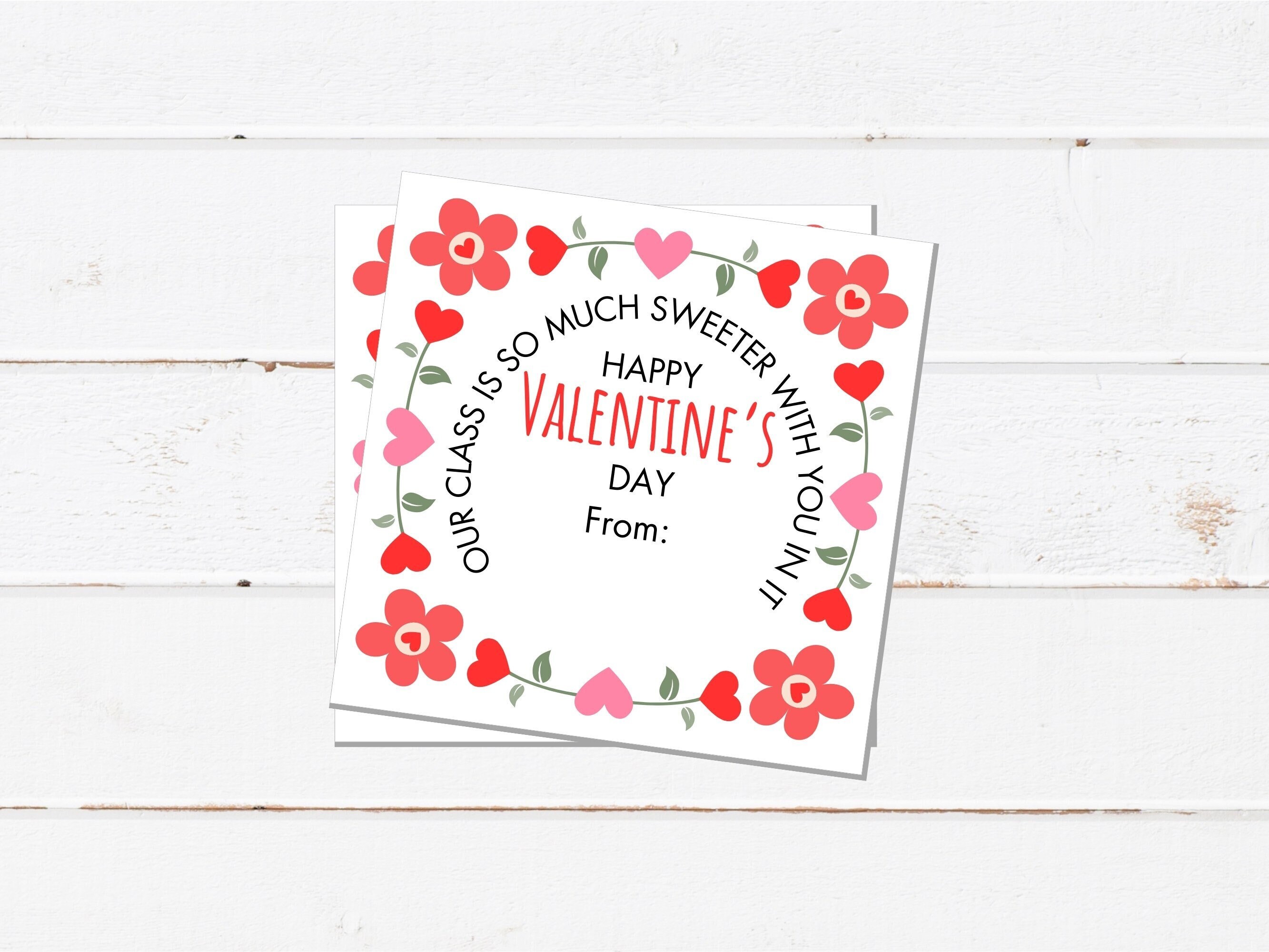 Printable Valentine Tag. Valentine's Day Tag. Printable Valentine's ...