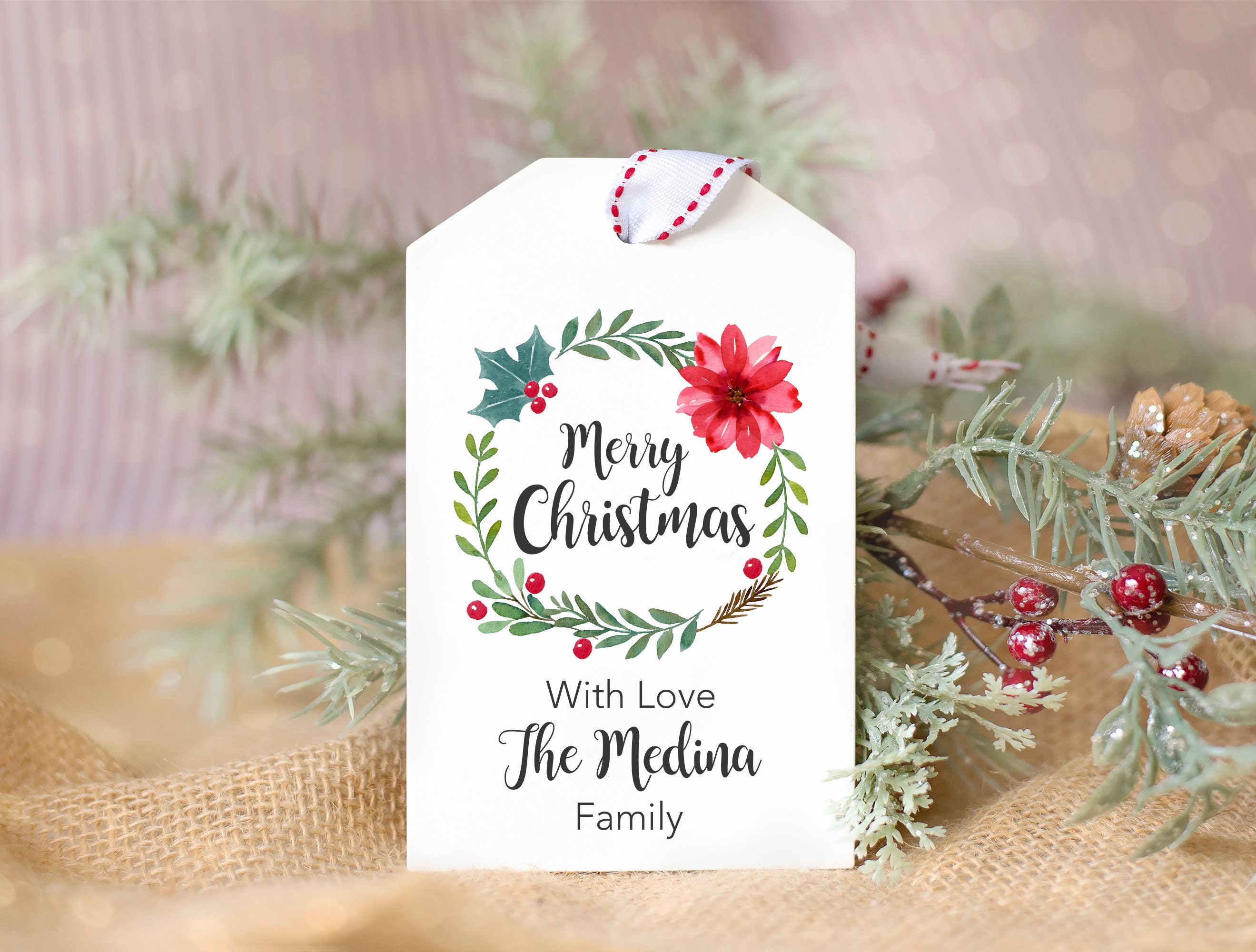 Personalized Christmas Gift Tags - Printable Christmas Gift Tags ...