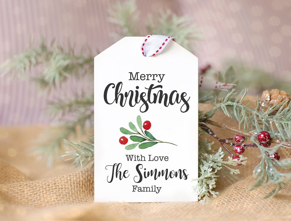 Personalized Christmas Gift Tags Printable Christmas Gift - Etsy