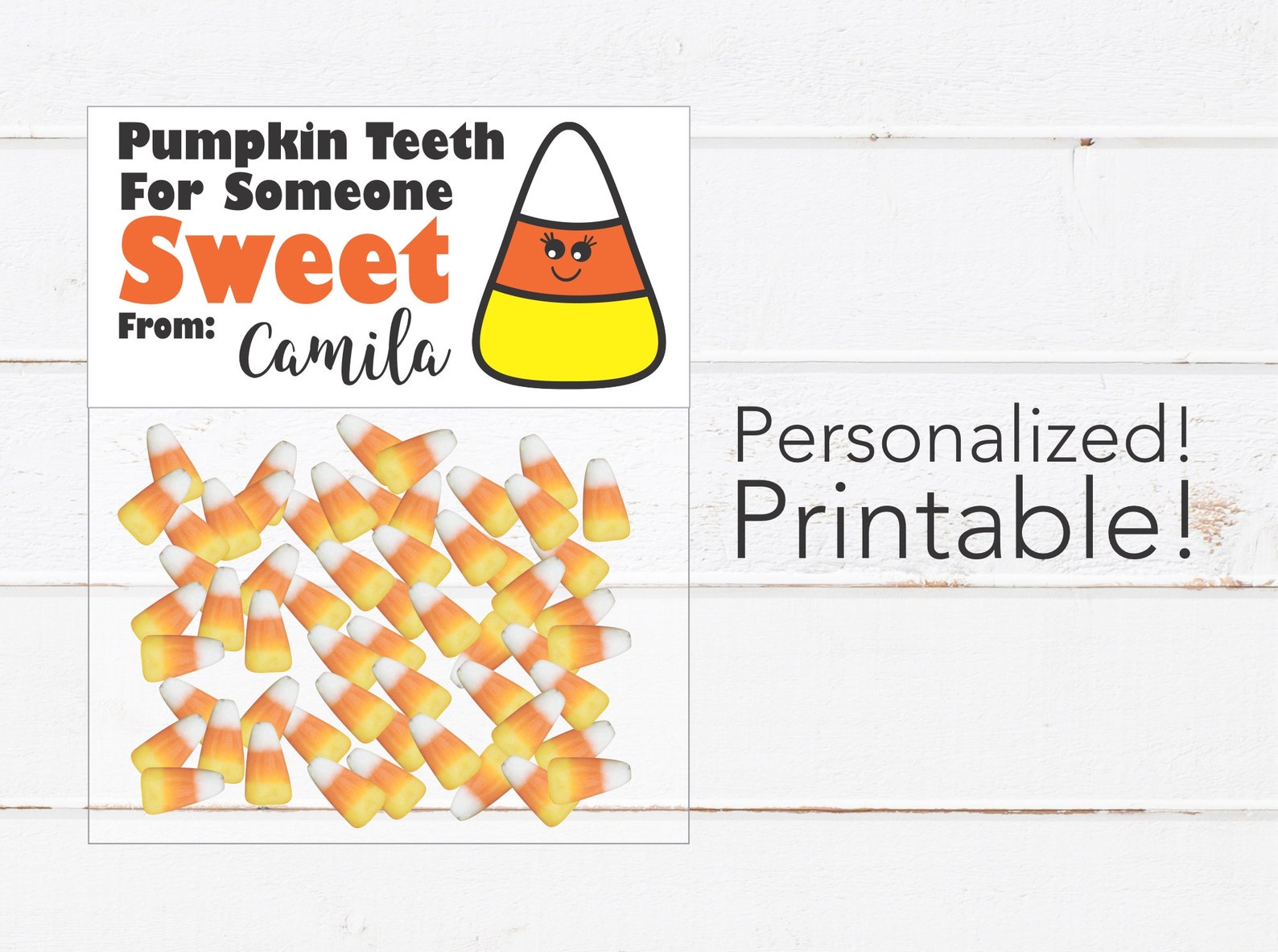 Halloween Bag Toppers Printable, Personalized Halloween Treat Bags ...