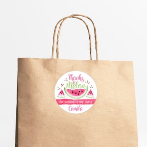 Thanks a Melon Stickers 2 Round Sheet Personalized One in a Melon ...