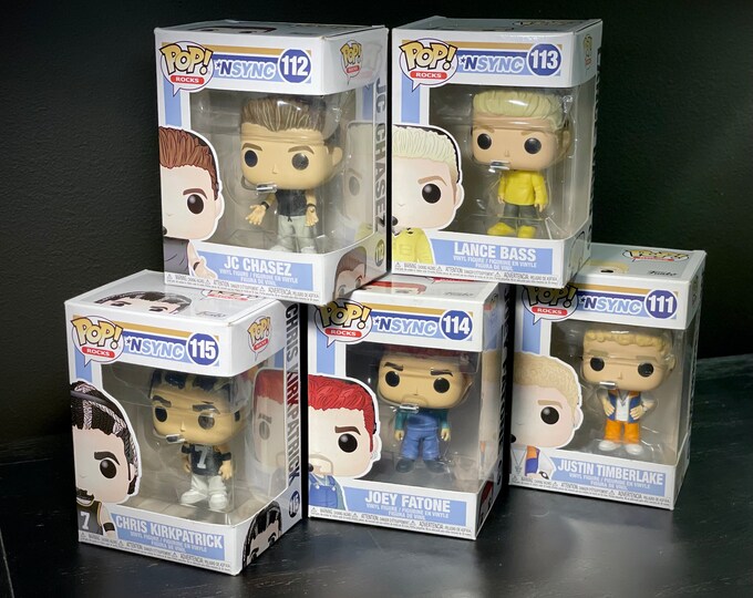 Funko Pop! Rock, NSYNC' Complete Set of 5 (NEAR MINT) Includes .05 Eco ...