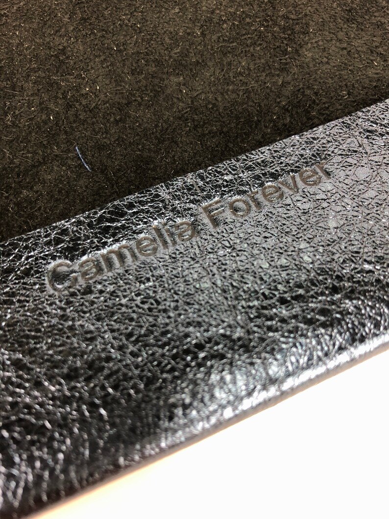 Navy Blue Leather Cheque Book Cover Metallic Leather Cheque - Etsy