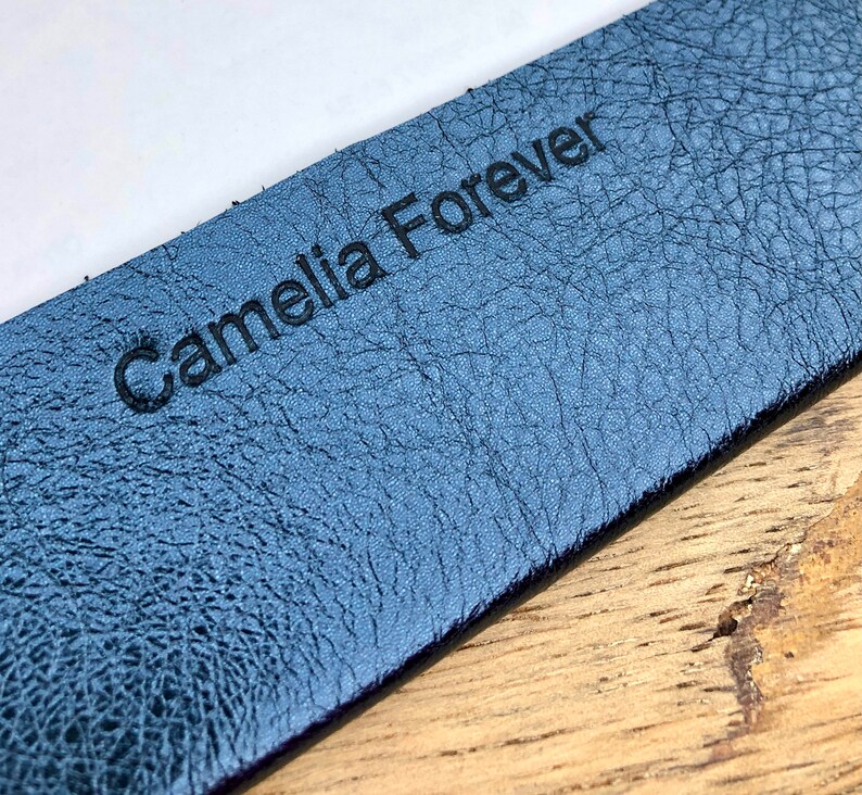 Navy Blue Leather Cheque Book Cover Metallic Leather Cheque - Etsy