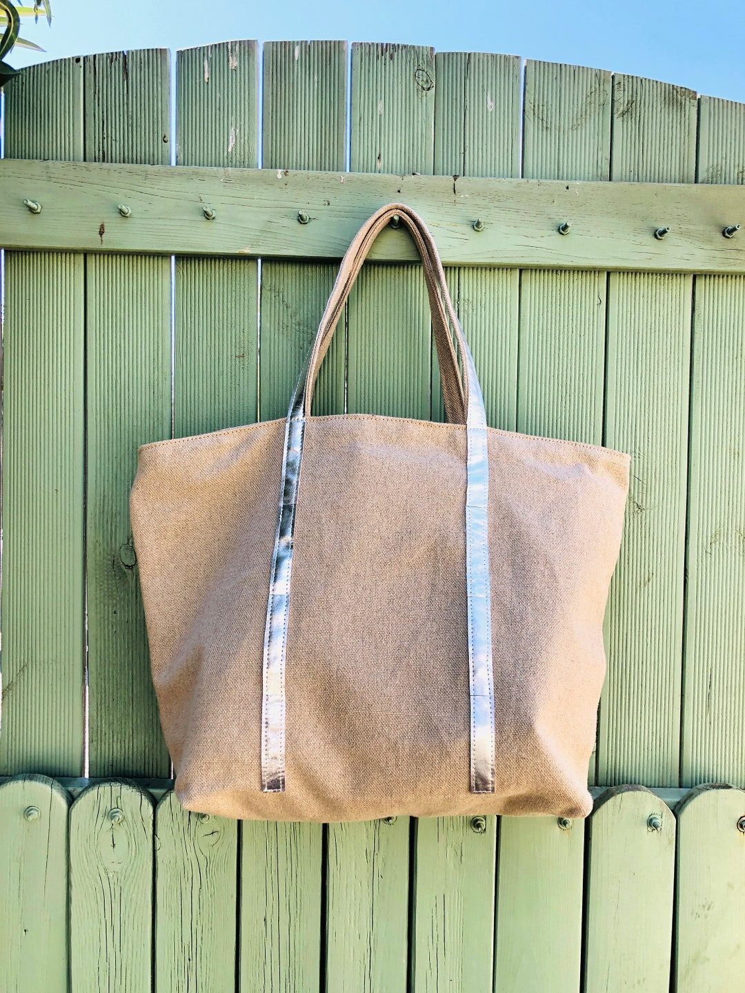 Linen Oversize Beach Bag Large Waterproof Beach Tote Bikini Pouch ...