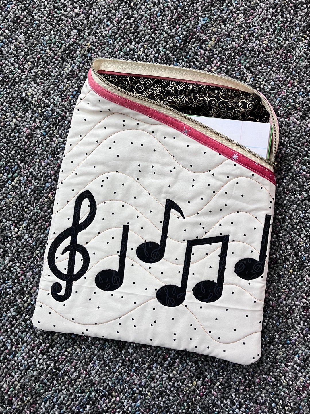 Music Notes Hemingway Pouch - Etsy