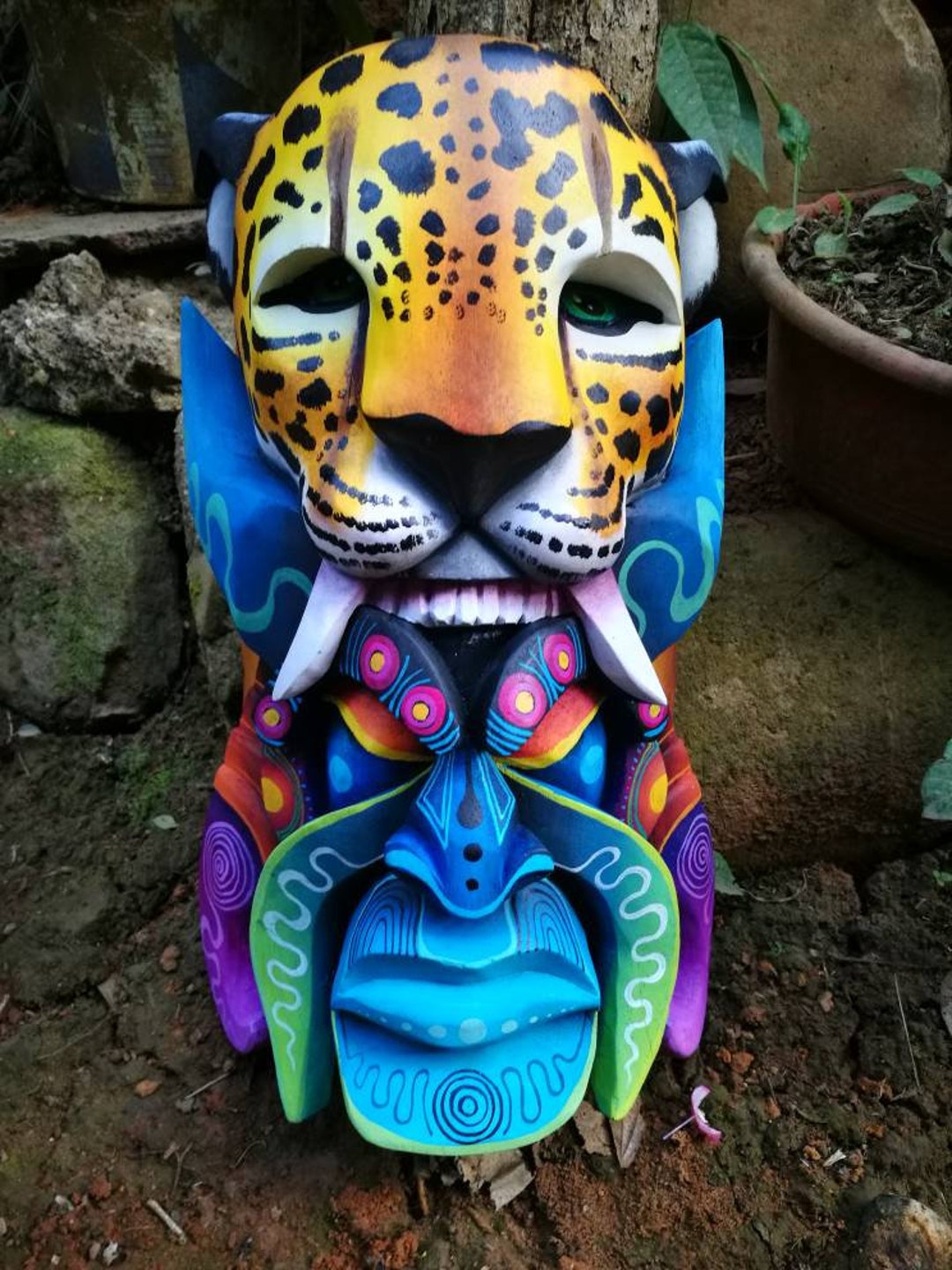 The Jaguar and the Warrior, Boruca Mask, New Design, Jaguar Mask ...