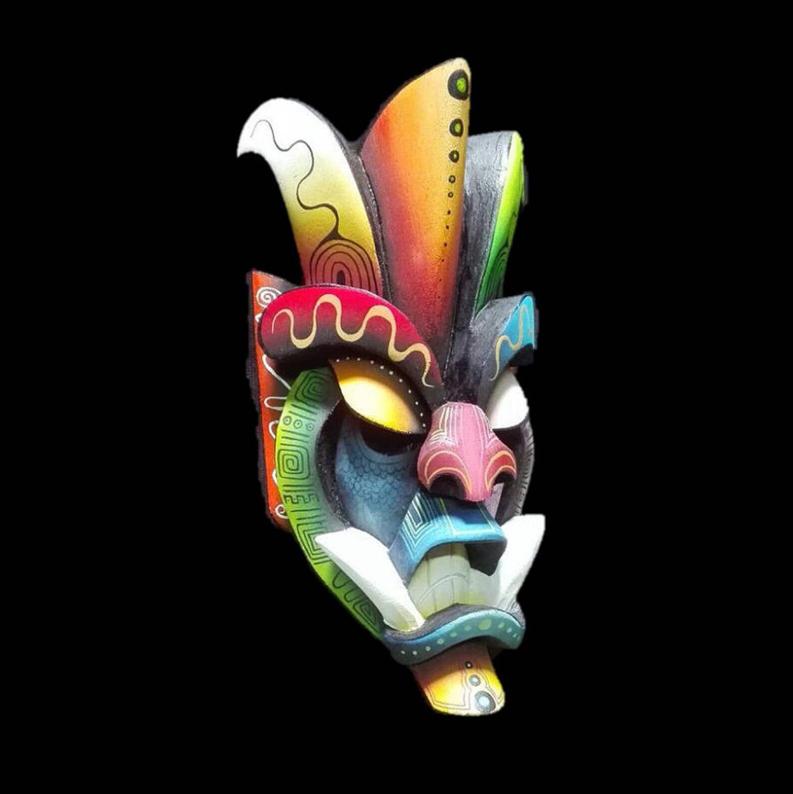 Boruca Mask Indigenous Mask From Costa Rica Authentic - Etsy