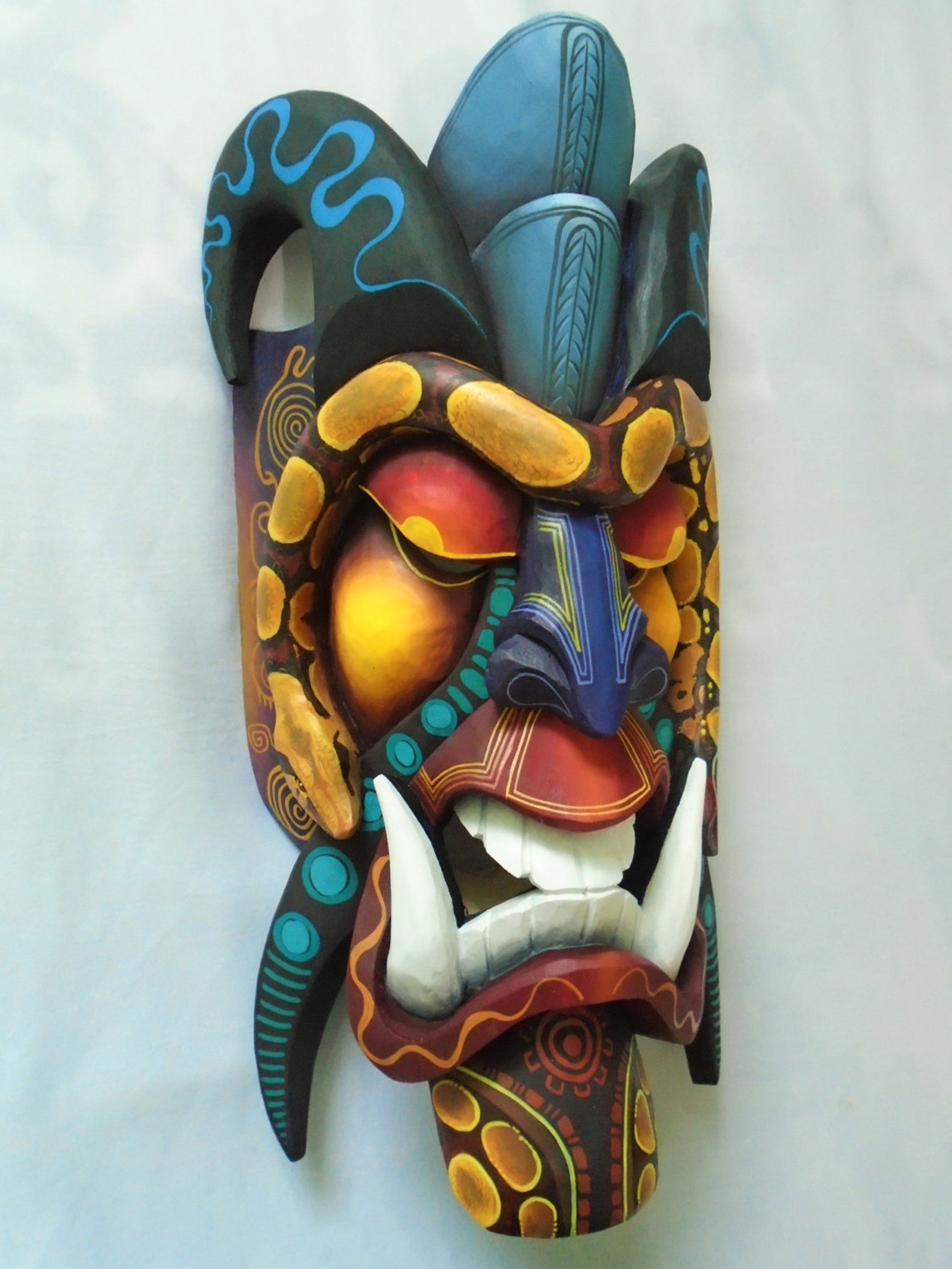 Boruca Mask Authentic Indigenous Mask Directly From Boruca - Etsy