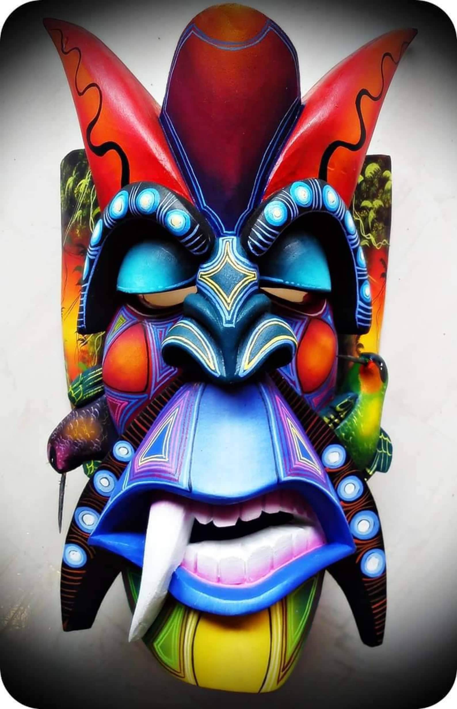 Indigenous Boruca mask, Authentic Boruca mask, wooden mask. - Etsy España