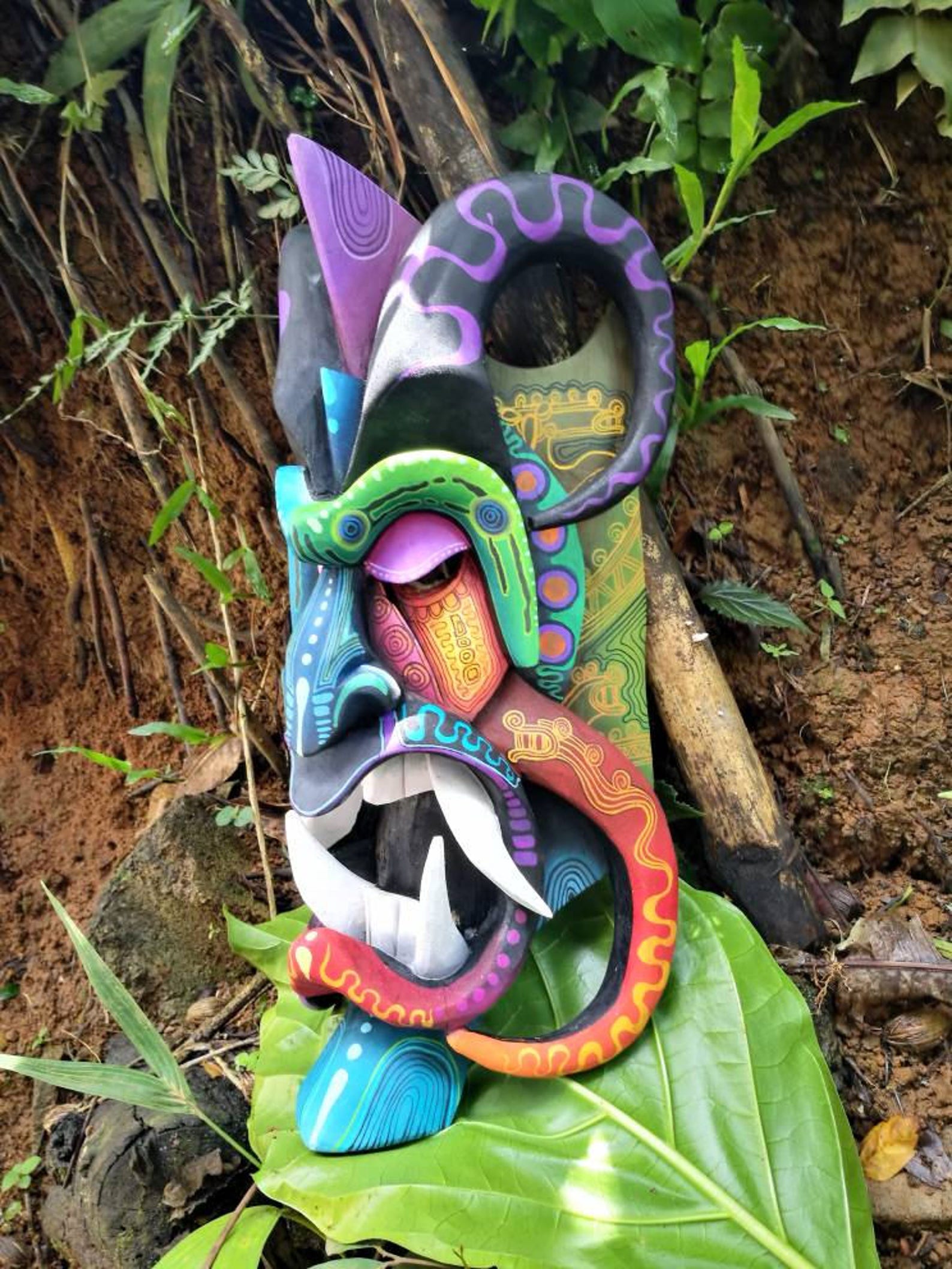 Authentic Boruca Mask Costa Rica indigenous Art tribal Mask - Etsy España