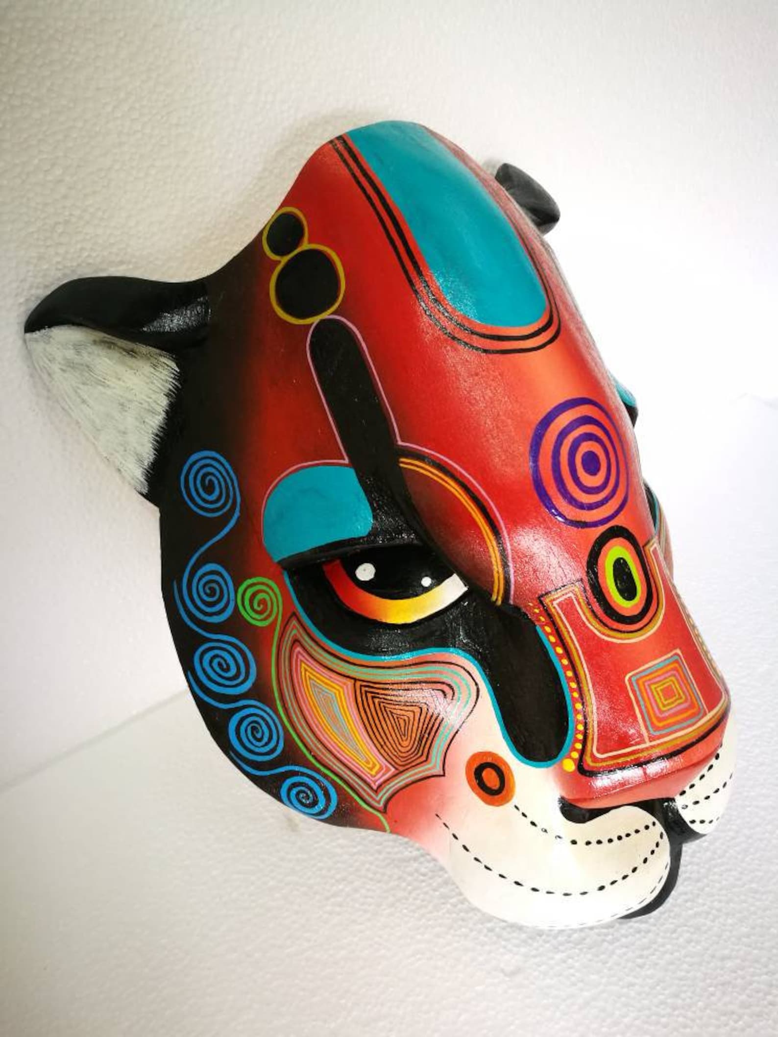 Authentic Boruca Jaguar Mask Mask From Costa Rica Boruca | Etsy