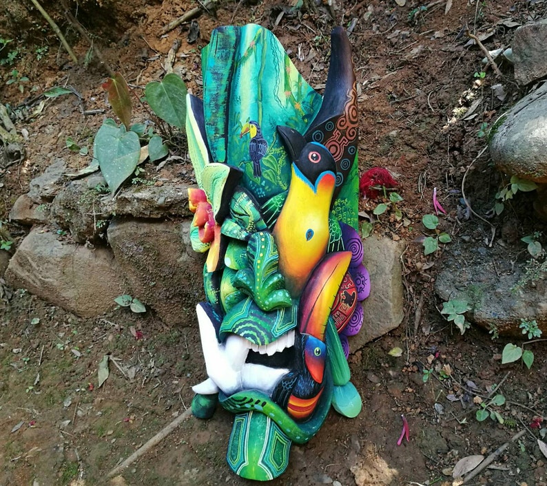 Boruca mask from Costa Rica directly from Boruca ecological | Etsy Boruca mask from Costa Rica directly from Boruca ecological | Etsy