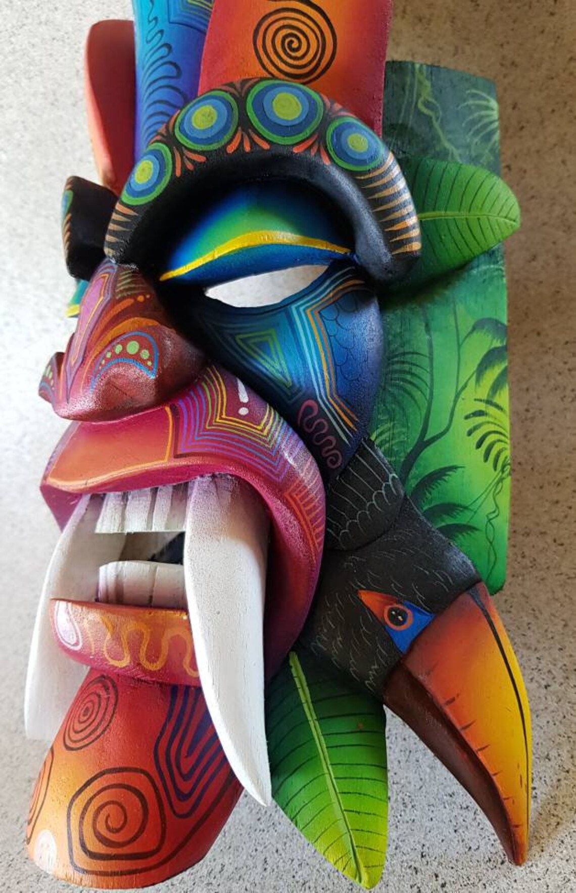 Ecological Warrior Mask Toucan Aracari Authentic Boruca - Etsy