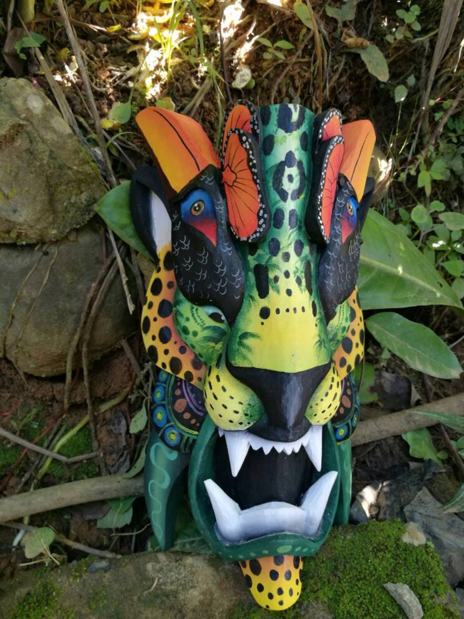 Jaguar Mask, Jaguar Mask, Boruca Mask, Traditional Mask From Costa Rica ...