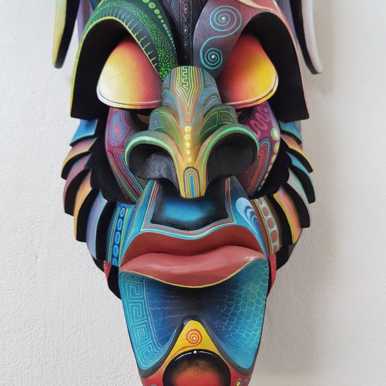 Tribal Warrior Mask Espiritual Warrior Costa Rica Authentic - Etsy