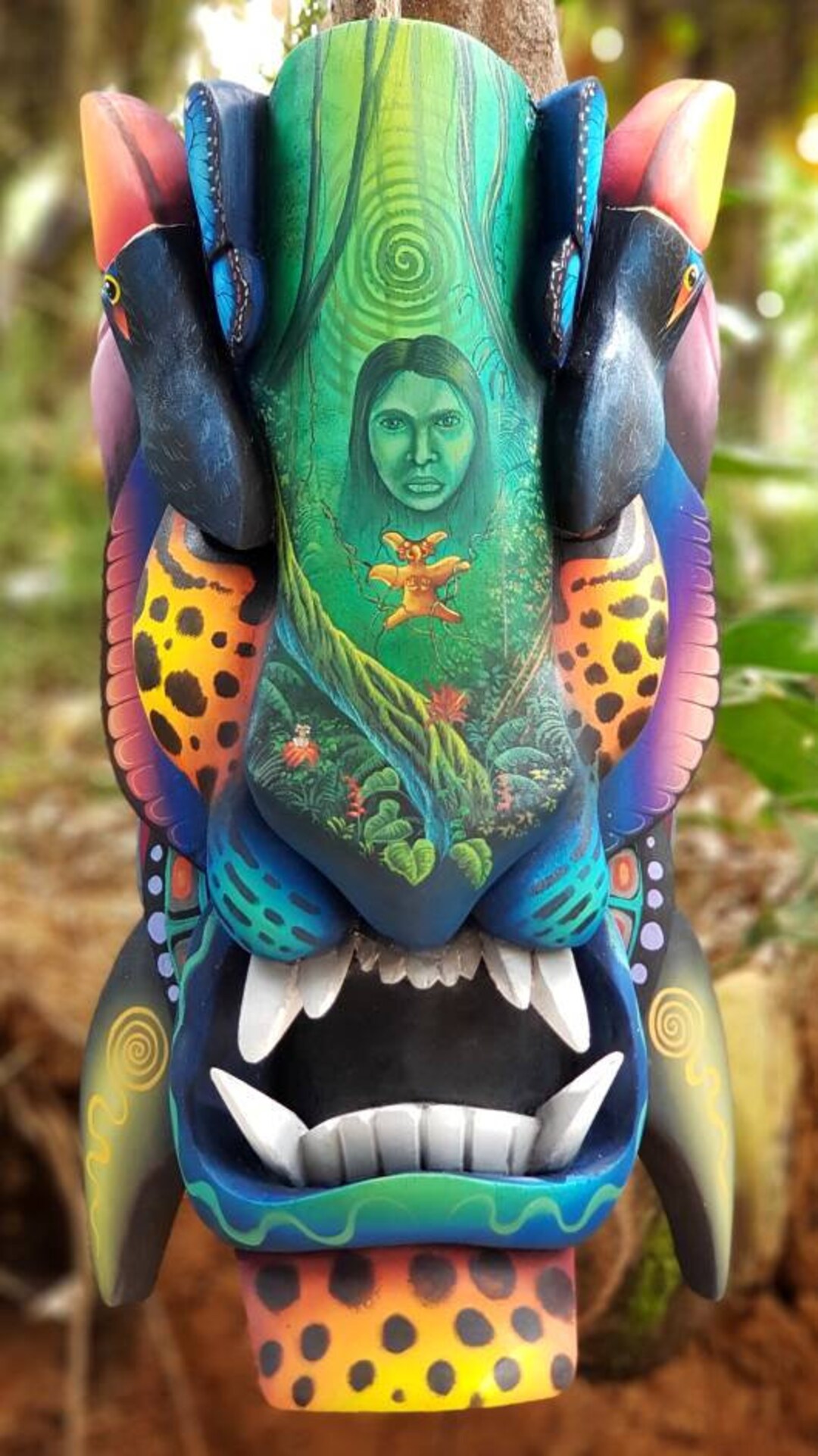 Authentic Boruca Mask, Costa Rica Indigenous Art, Tribal Mask ...