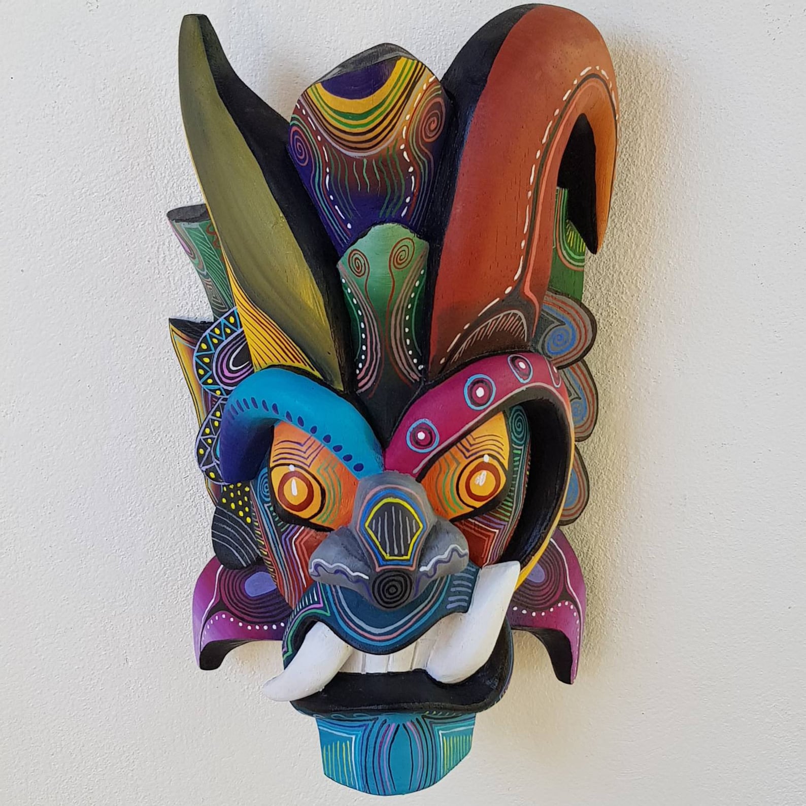 Traditional warrior mask authentic Boruca mask wooden mask | Etsy