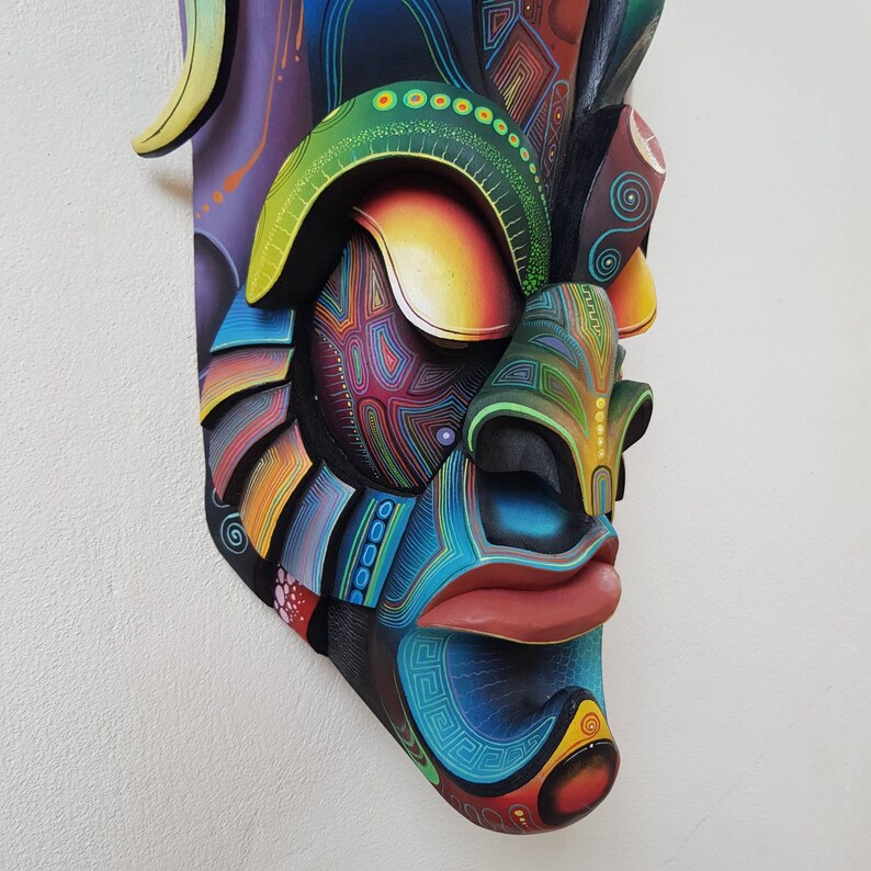Tribal Warrior Mask Espiritual Warrior Costa Rica Authentic - Etsy