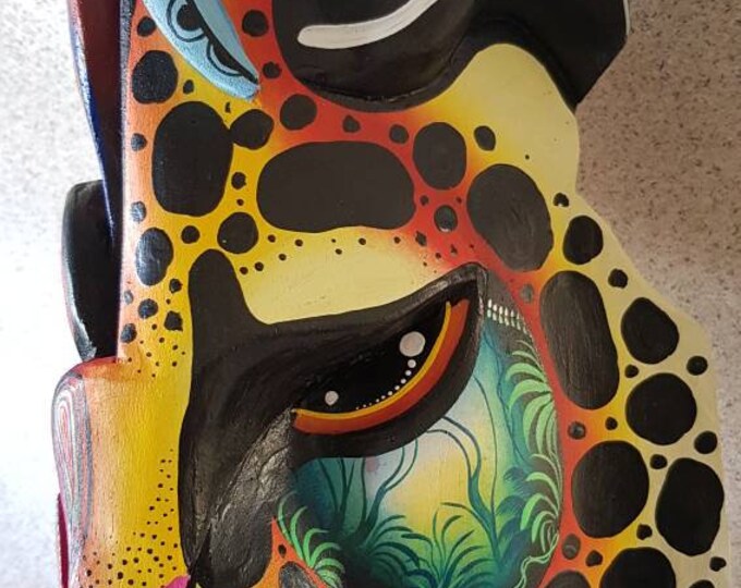 Traditional Warrior and Jaguar Mask, Authentic Boruca Mask, Wooden Mask ...
