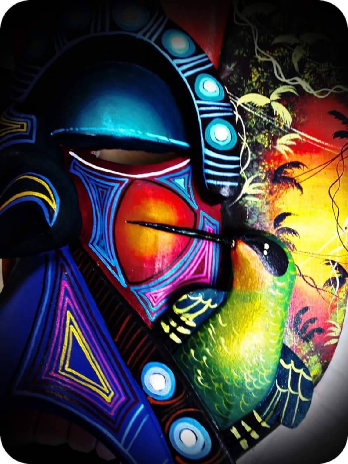 Indigenous Boruca mask Authentic Boruca mask wooden mask. | Etsy