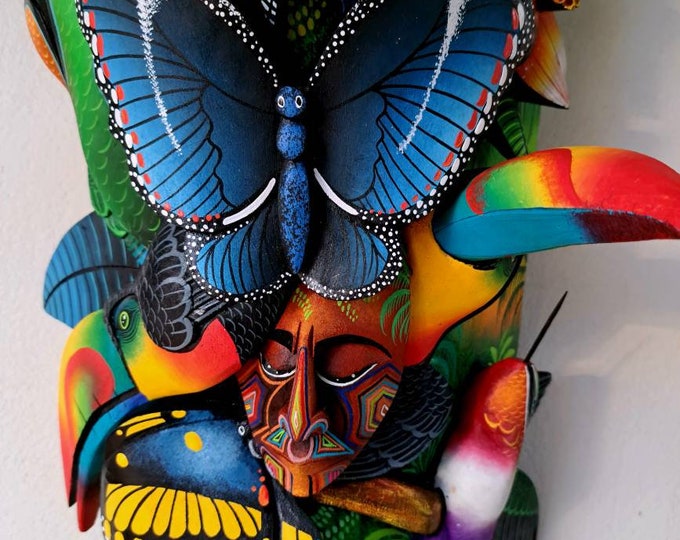 Original Indigenous Mask From Costa Rica, Art From Boruca, Wooden Mask ...