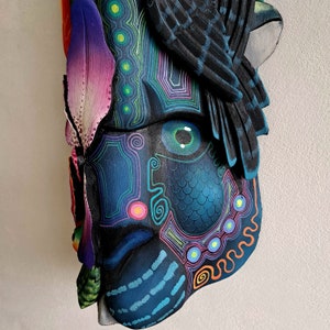 Authentic Boruca Mask, Birds, Orchid, Jaguar, Wooden Mask, Tribal Art ...