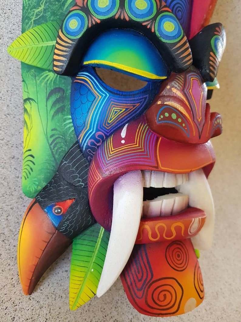 Ecological Warrior Mask Toucan Aracari Authentic Boruca - Etsy