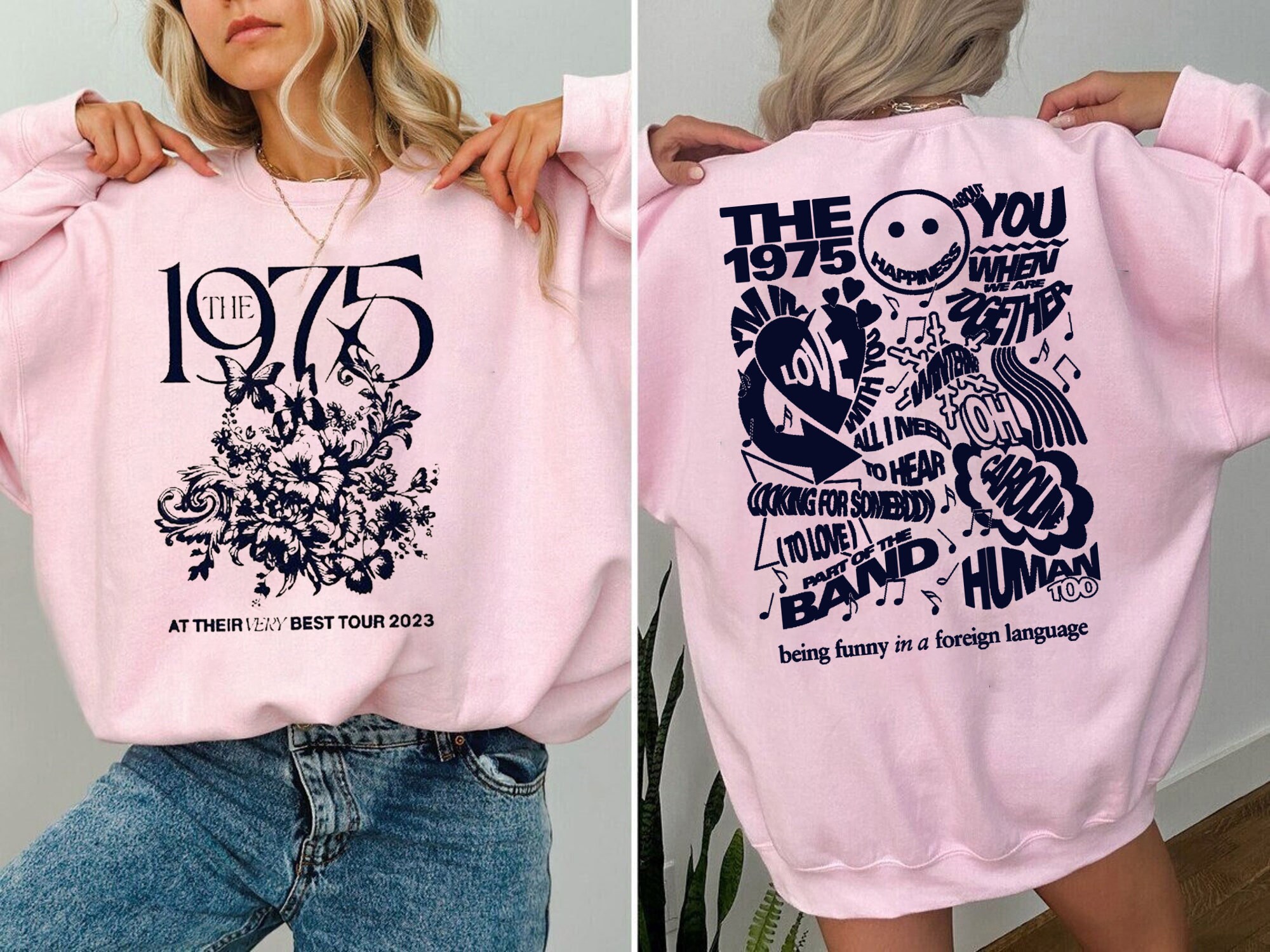 The 1975 Tour 2023 2 slide Shirt, At Their Very North America Tour 2023 ...