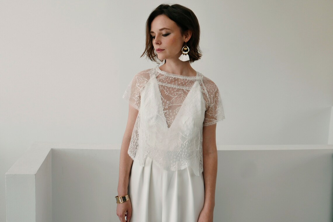 Wedding Ivory Jumpsuit TANGO - Etsy