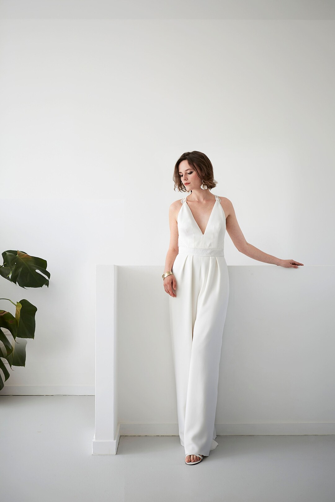 Wedding Ivory Jumpsuit TANGO - Etsy