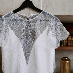 Open Back Bridal Lace Top "vengo" - Etsy