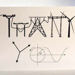 Power Themed Thank You Card - Engineering - Industrial - Electrician ...