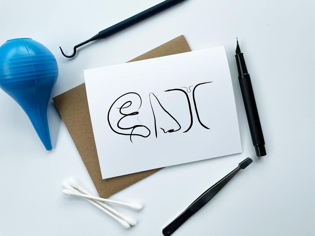 Ear Nose Throat Card - ENT Doctor - Allergies - Tonsils - National ...
