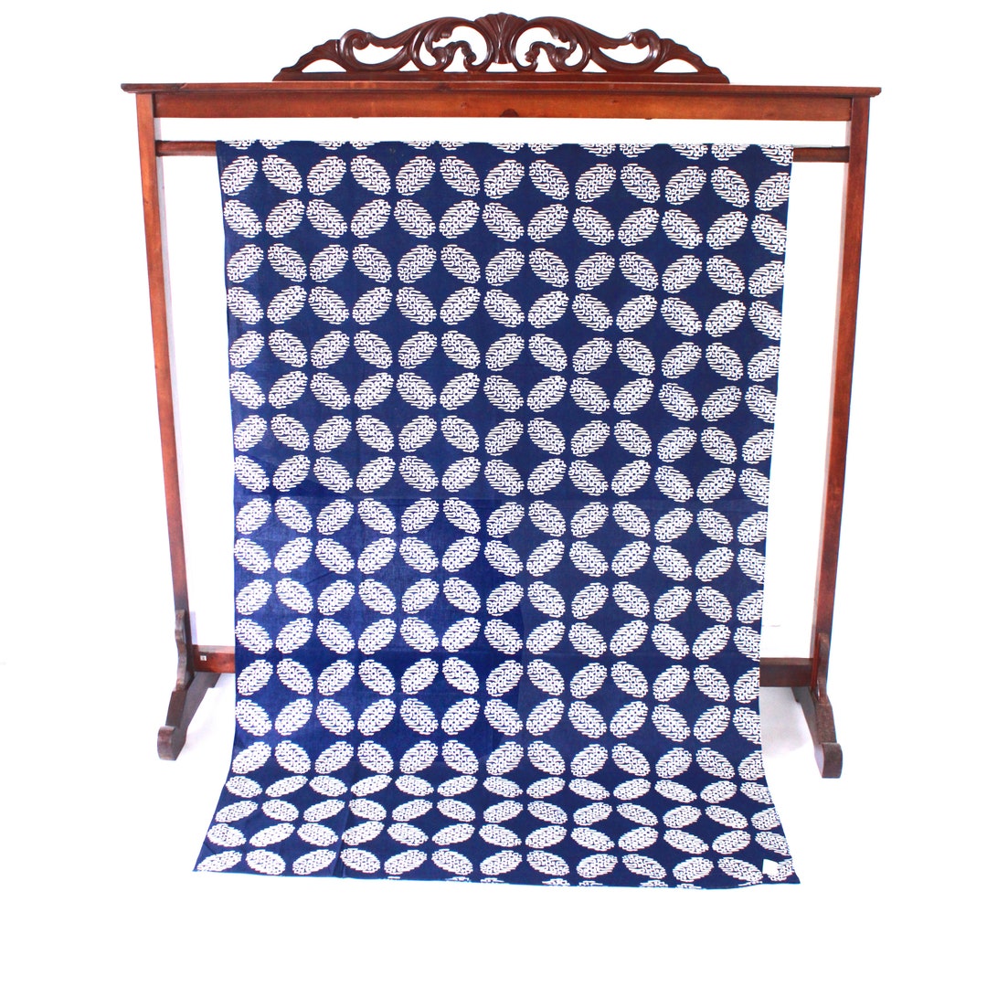 Indonesian Hand Stamped Batik Fabric, Batik Cap, Traditional Java Batik ...