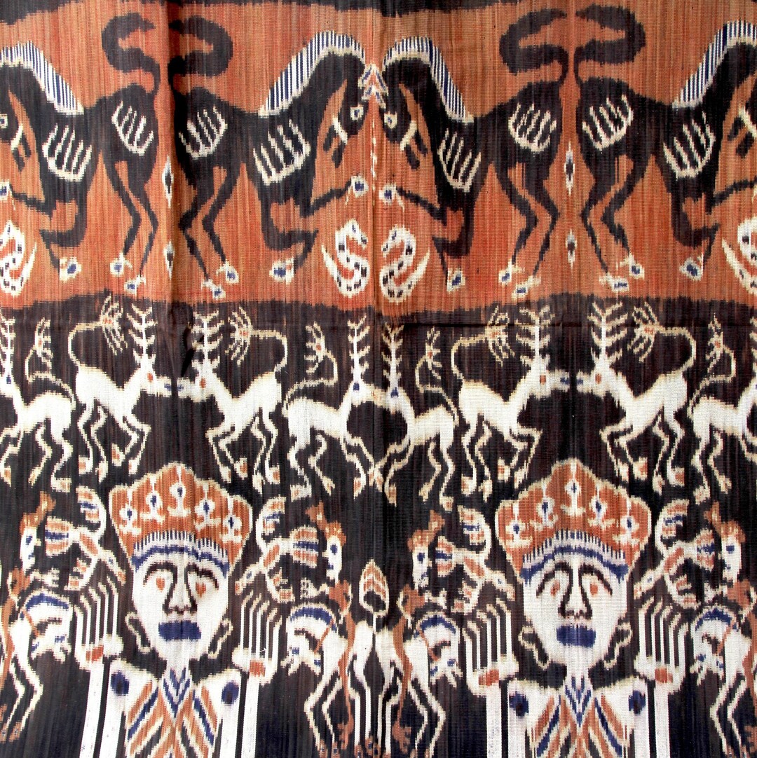 Vintage Sumba Hinggi Ikat Blanket Wall Hanging Natural Dye - Etsy