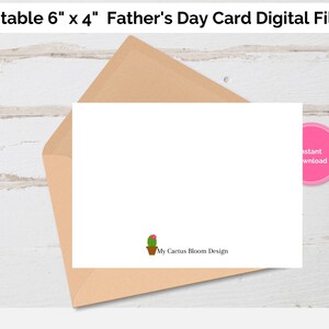 Father's Day Card-printable Happy Father's Day Card-digital File Father ...