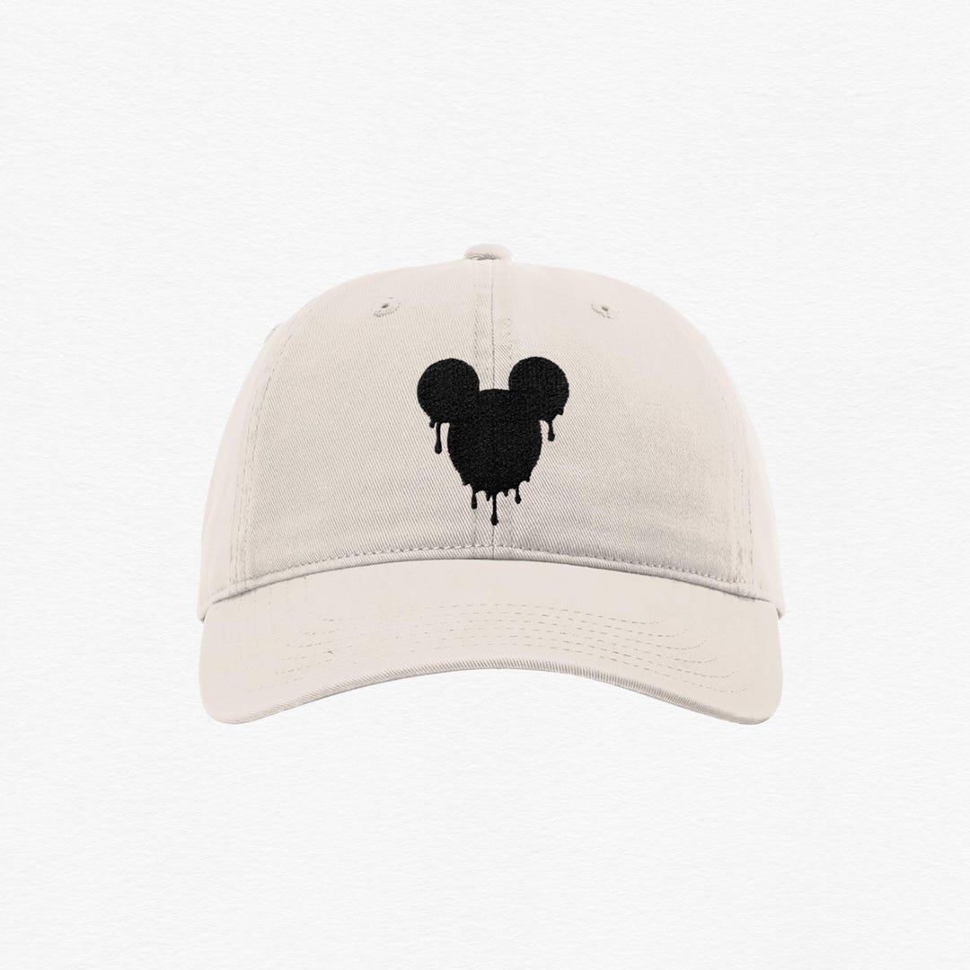 Drippy Mickey Embroidered Disney Hat, Disneyland Dad Hat, Disney World ...