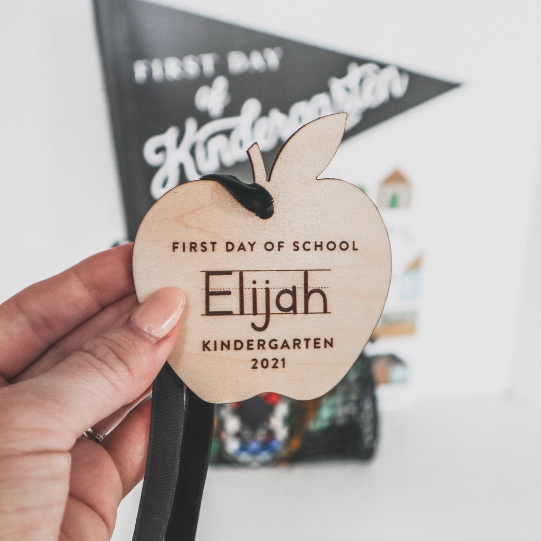 Personalized Apple Name Tag • First Day of School • Teacher Gift ...