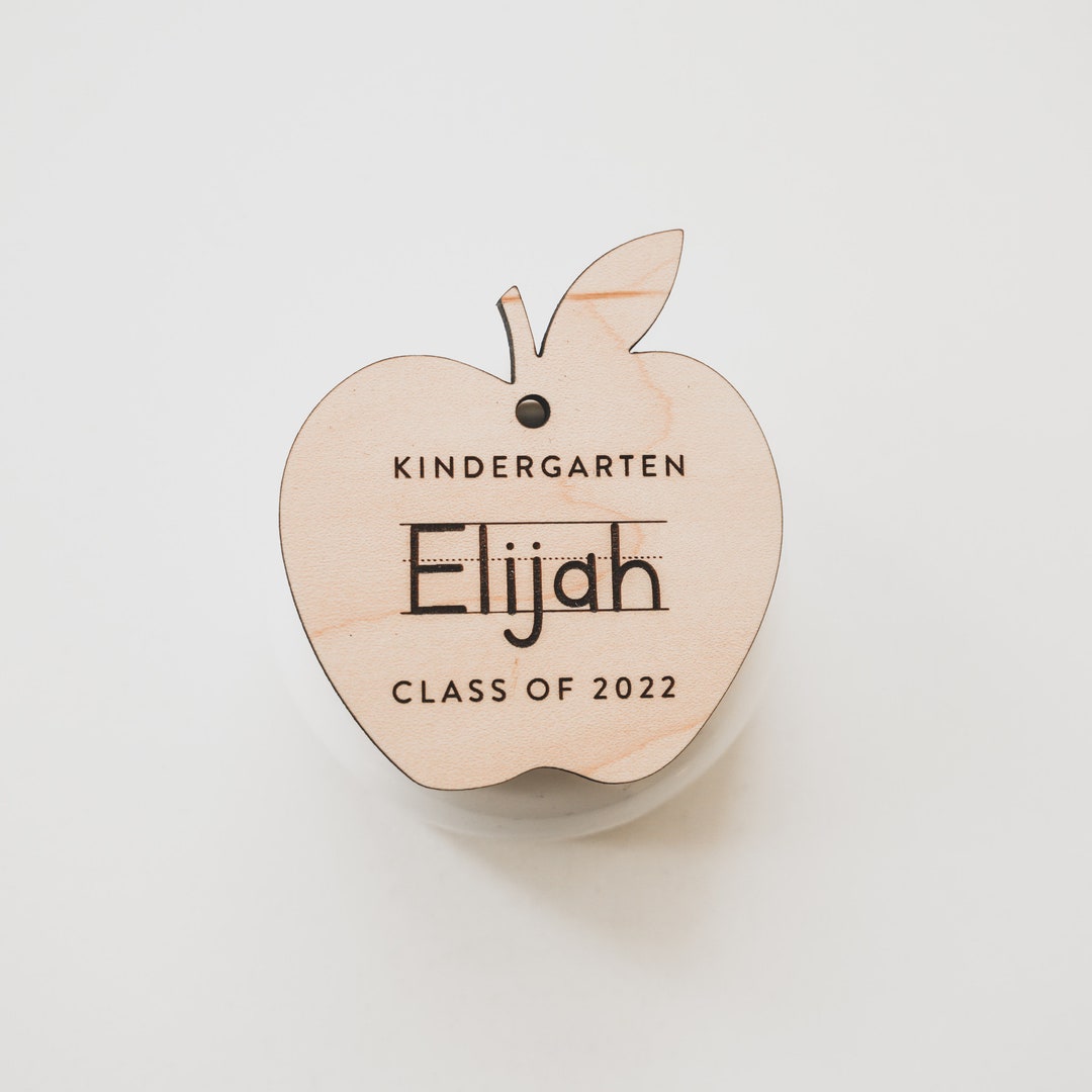 Personalized Apple Name Tag • End of School Custom Gift • Student Gift ...