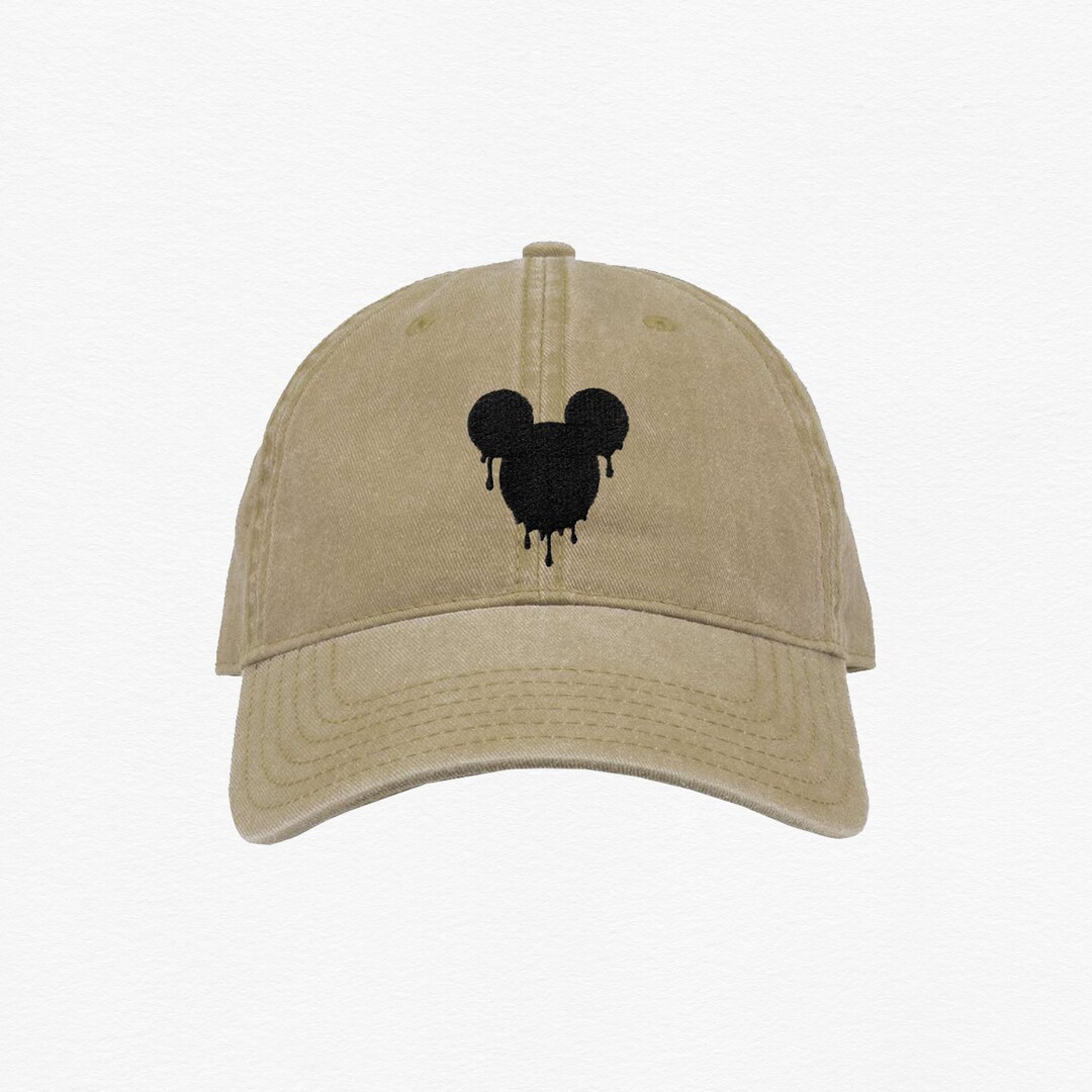 Drippy Mickey Embroidered Disney Hat, Disneyland Dad Hat, Disney World ...