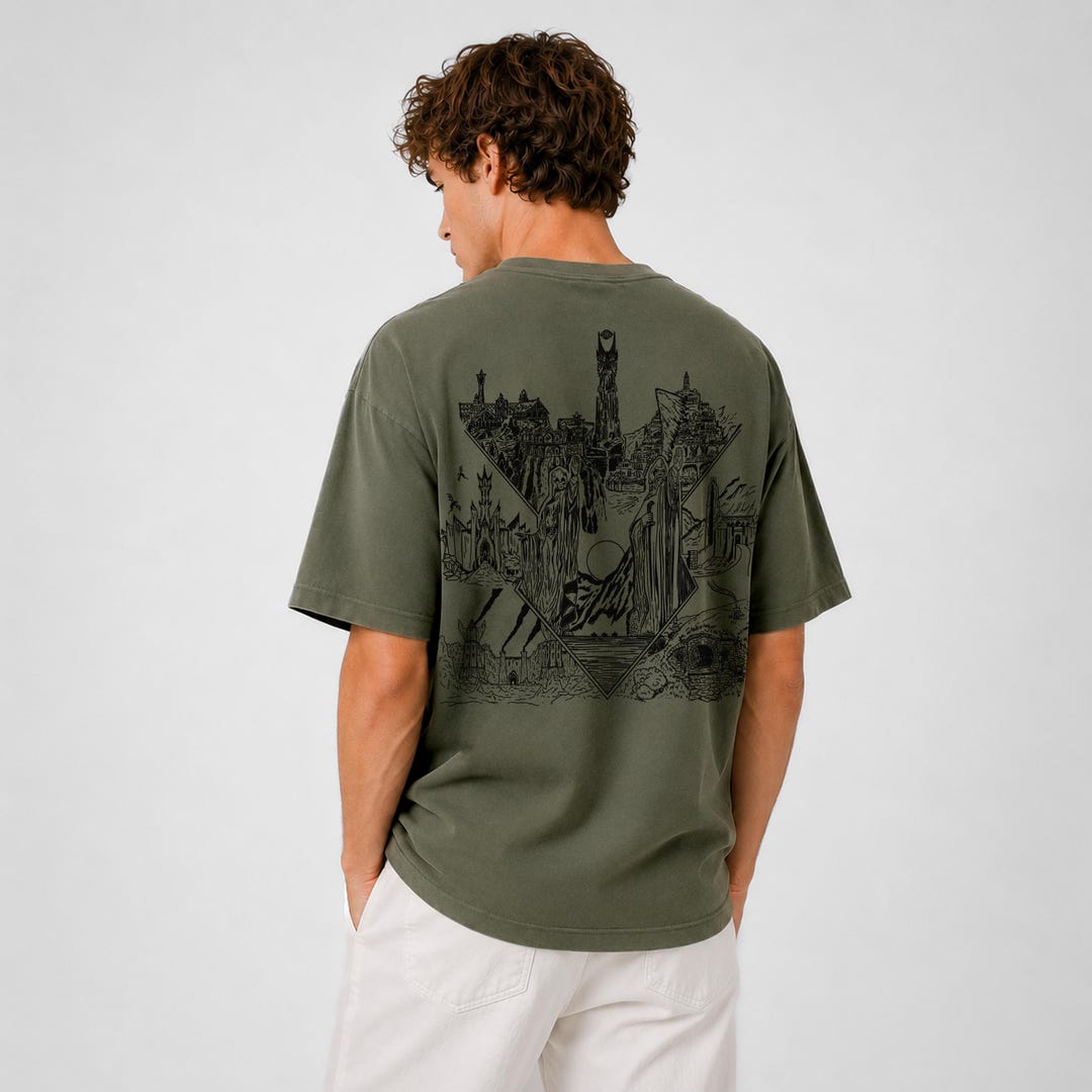 LOTR Middle Earth Inspired Tee, Comfort Colors Unisex Shirt, Bookish ...