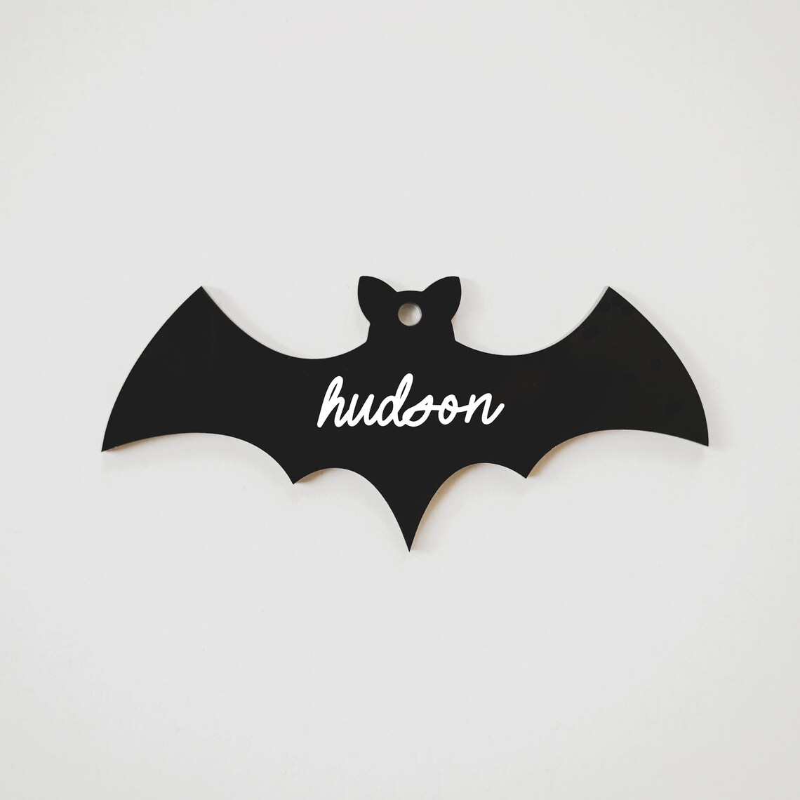 Personalized Name Bat Name Tag • Halloween Gift Basket Gift Tag ...