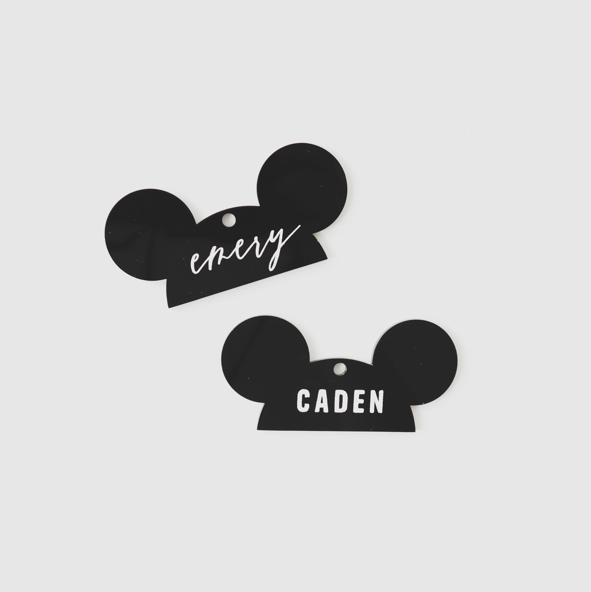 Personalized Mickey Name Tag Gift Tag Custom Mouse Ears - Etsy