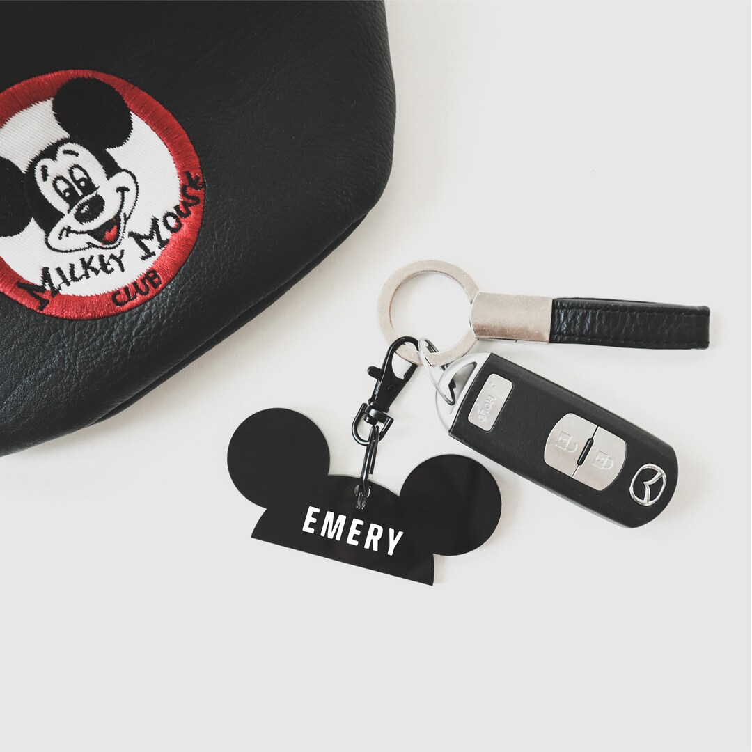 Personalized Mickey Keychain, Custom Disney Luggage Tag, Mickey ...