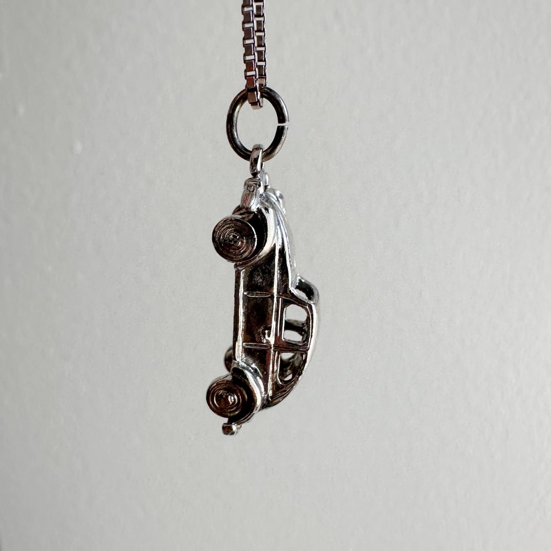 Vintage Sterling Silver Fully Articulated Vintage Car Charm Pendant - Etsy