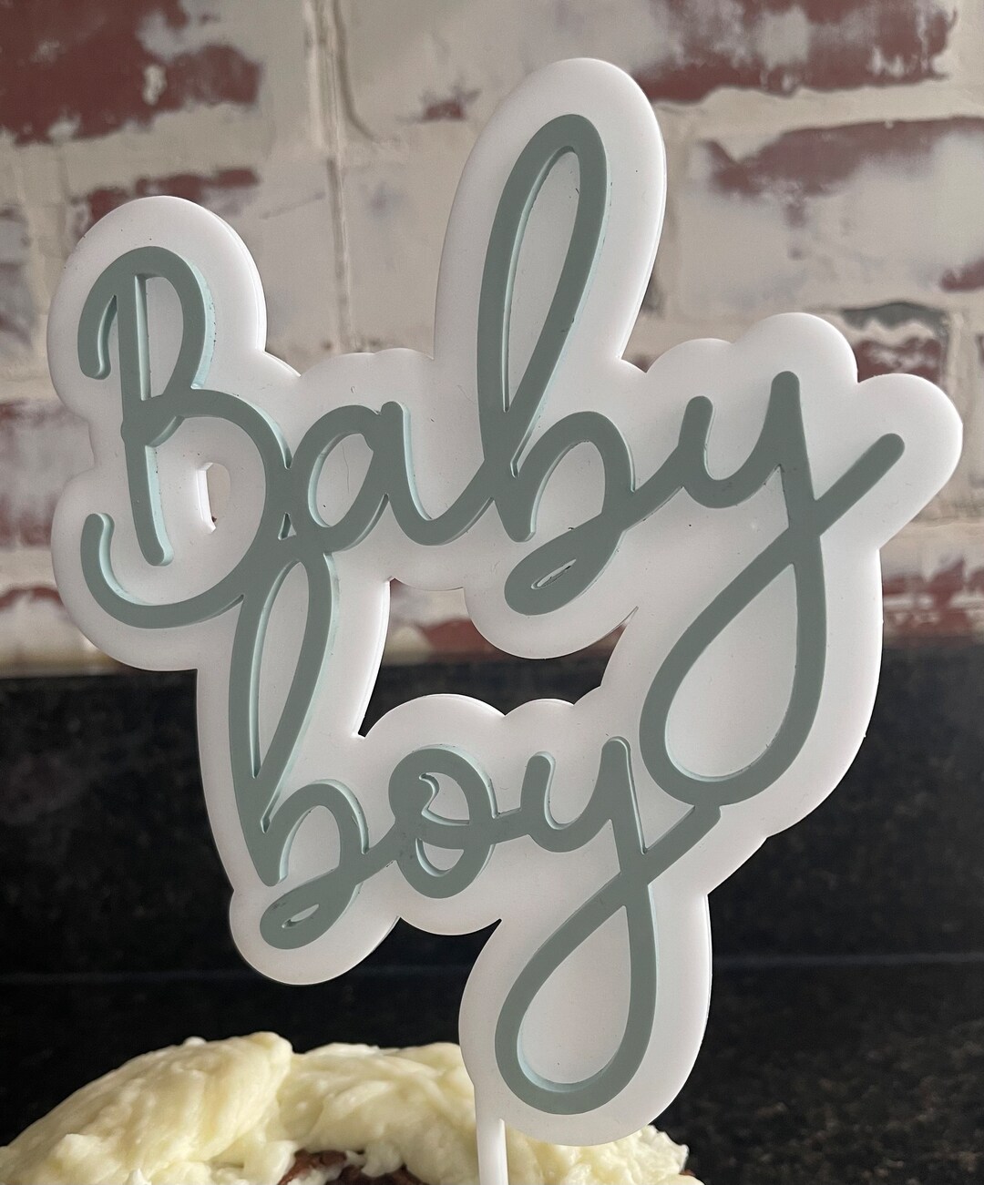 Baby Boy Cake Topper Birthday Baby Shower Gender Reveal - Etsy