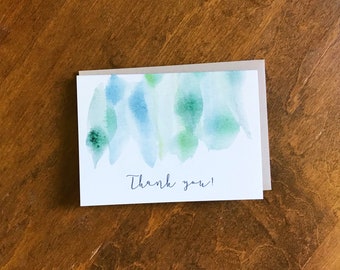 Watercolor thank you | Etsy