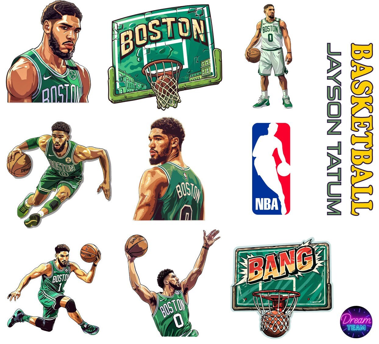 Basketball, Sport, Boston Celtics, NBA,US Basketball,dunk Stickers for ...