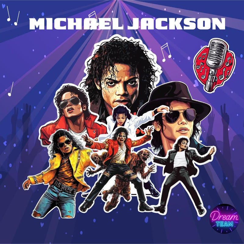 Michael Jackson Stickers - Etsy
